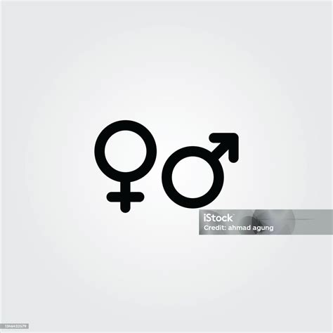 Genders Icon Isolated On White Background Stock Illustration Download