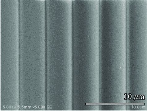 Sem Photograph Of Molded Microstructure On Glass Download Scientific