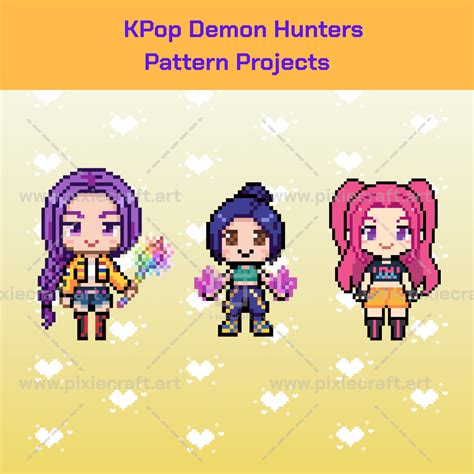 K Pop Demon Hunters Pattern Projects Pixiecraft