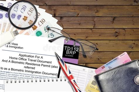 English Form Td112 Application For A Home Office Travel Document And A