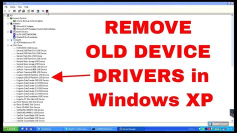 Remove Old Device Drivers Windows Xp Youtube