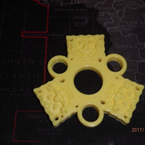 3d Printable Spongebob Fidget Spinner Wingnut2k 1 By James Robison