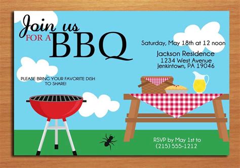 Company Bbq Invitation Email Template
