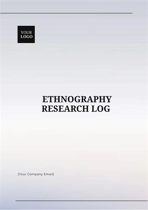 Free Ethnography Research Log Template To Edit Online