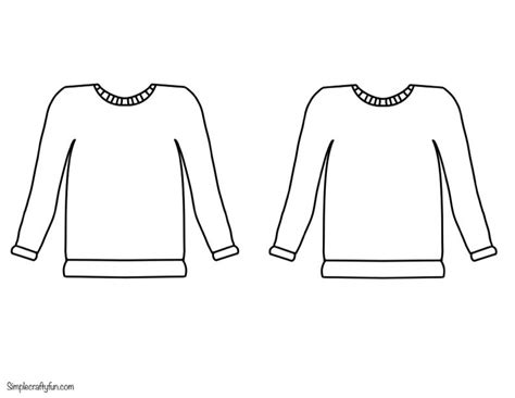 Free Printable Sweater Templates For Crafts