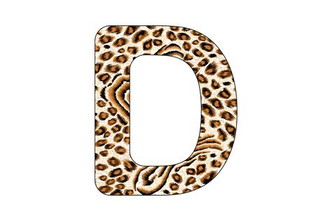 Alphabet Leopard D Graphic By Nazirabagom1989 · Creative Fabrica
