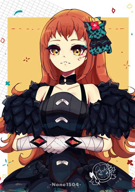 Safebooru 1girl Bandaged Arm Bandages Bare Shoulders Black Choker