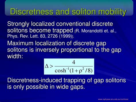 Ppt Spatial Gap Solitons In Dynamically Induced And Engineered Waveguide Arrays Powerpoint