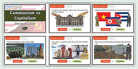 Gr 9 Communism Vs Capitalism Decision Cards Teacher Made