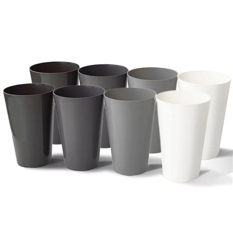Reusable 20oz Plastic Beverage Cups Tumblers Unbreakable Eco Friendly