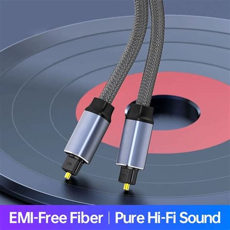 Toslink Digital Optical Audio Cablealuminum Housing6mm Nylon Braided