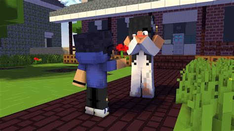 Cute Ein Give Flower To Aphmau Wedding Peppermint Dance Minecraft