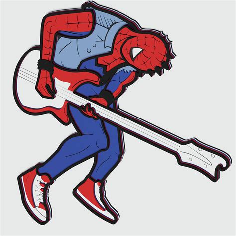 Spider Punk Layered Design For Cutting Lasercraftum