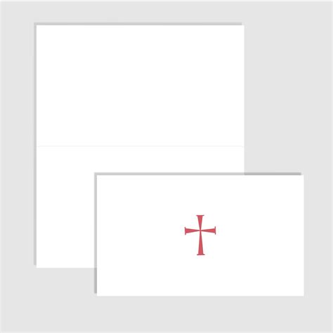 Roman Cross Note Folded Notes Altar Home