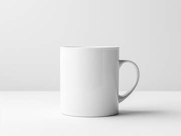 A White Coffee Mug Mockup Premium Photo