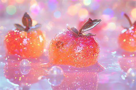 晶亮小番茄梦幻氛围特写图片素材 正版创意图片403748960 摄图网