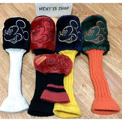 Cover หัวไม้ 1357 และ Putter ลาย Mickey Mouse ลิขสิทธิ์ Disney แท้ มือสอง ครบชุด Shopee