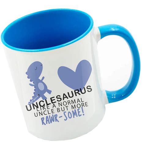 Funny Uncle Purple Dinosaur Mug Cup Cups Uncle Birthday Christmas Tea Coffee Mug £9 99 Picclick Uk