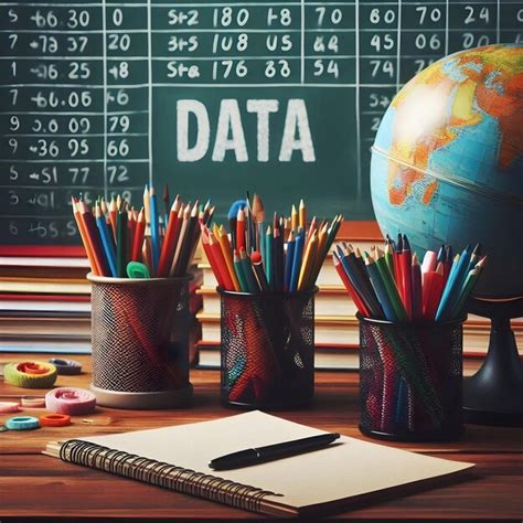 Educational Data Analysis Concept Background Premium Ai Generated Image