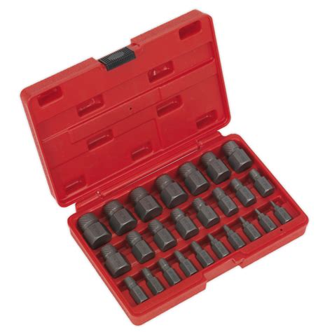 Multi Spline Screw Extractor Set 25pc Anvil Tool