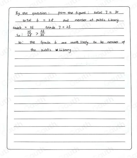 Solved The Following Two Way Table Shows The Data For The Students Of