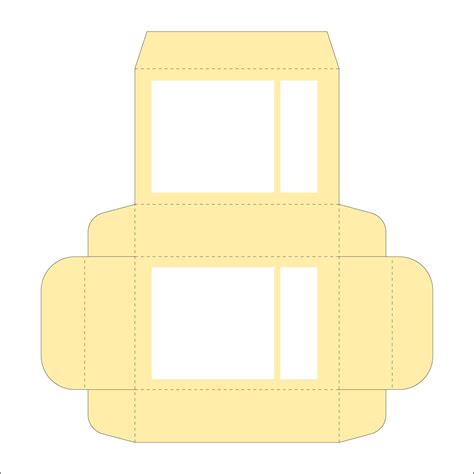 Printable Cigarette Pack Design Template Cube Template Box Template