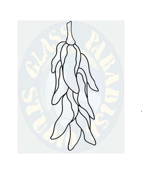 Hanging Peppers Stained Glass Pattern Pdf Digital File Etsy