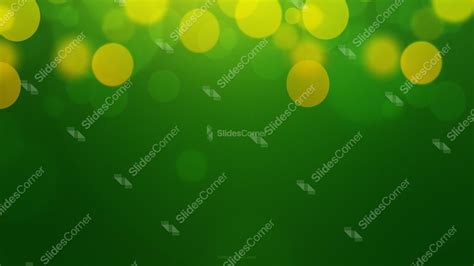 Green Ppt Background Christmas Bokeh Slidescorner