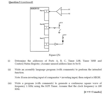 Solved An 8085 Microprocessor Is Interfaced With An Led A