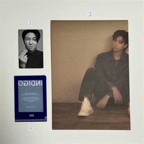 Разбор карта Rm Bts Indigo купить за 150 ₽ Kpopshop Home