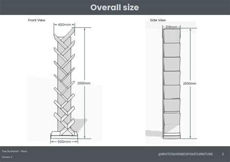 DIY Tree Bookshelf Plans Build A Stunning Book Storage Step By Step Instructions Instant