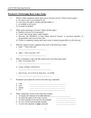 Practical Performing Basic Linux Tasks Pdf AACS Operating Systems Practical