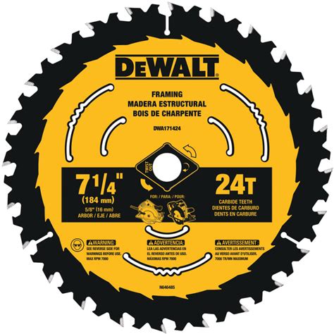 Disco De Sierra 7 1 4 Pulg 24 Dientes Para Madera A Granel Marca