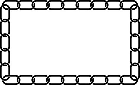 Rectangle Chain Link Frame Vector 10258369 Vector Art At Vecteezy