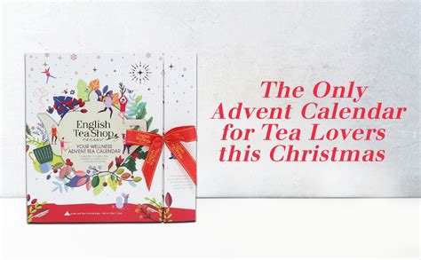 English Tea Shop Organic Book Style White Advent Calendar 25 Loose
