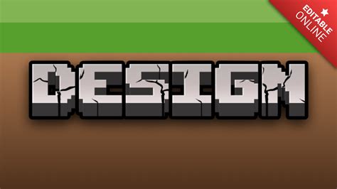 Design Minecraft 3d Text Effect Generator
