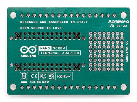 Nano Screw Terminal Adapter — Arduino Official Store