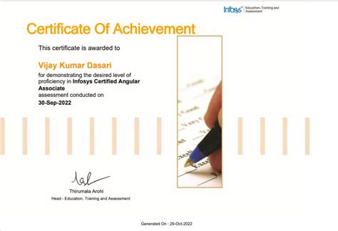 Vijay Kumar Dasari On Linkedin Angular Associate Certification Cleared Successfully