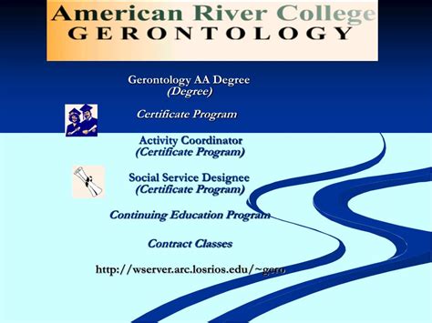 Ppt Gerontology Aa Degree Degree Certificate Program Activity