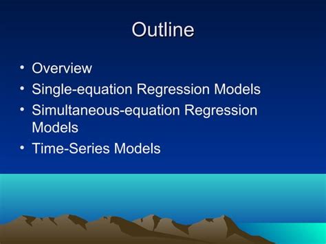 Econometric Model Ing Ppt Physics Science