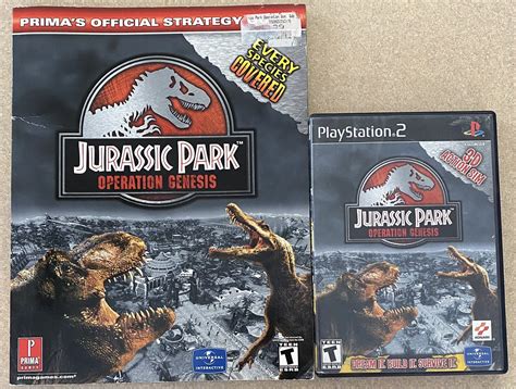 Jurassic Park Operation Genesis Tested Ps2 Cib Prima Strategy Guide