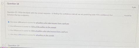 Solved Situation E How Much Does 5 Lessons With A Goif Pro