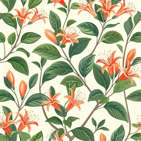 Honeysuckle Pattern Images Free Download On Freepik