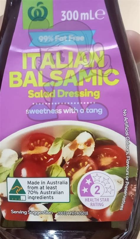 Woolworths Italian Balsamic Salad Dressing 2 X 300ml Tinderoboy