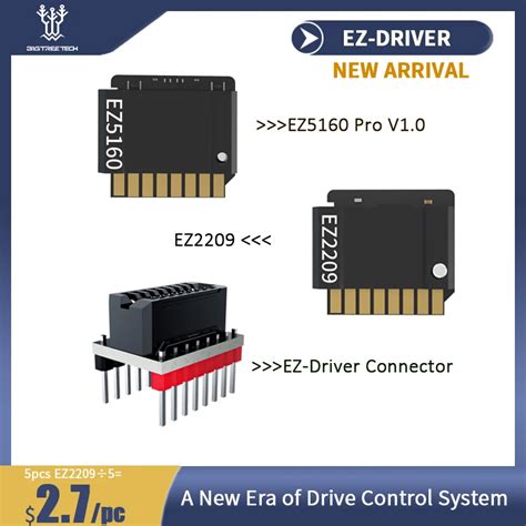 Bigtreetech Ez 드라이버 Ez2209 Ez5160 Pro V1 0 플러그인 스테퍼 모터 드라이버 Vs Tmc2209 Tmc5160 Skr 3 Ez 3d 프린터