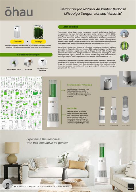 Microalgae Based Natural Air Purifier Design Versatile Concept Departemen Desain Produk Industri