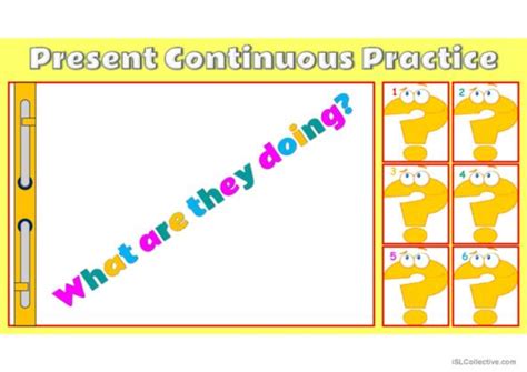 7 Present Continous English Esl Powerpoints