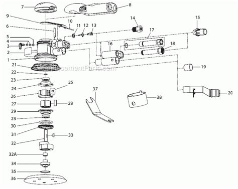 Orbital Sander Parts Breakdown