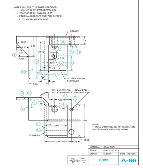 Solved Interpreting Engineering Drawing 8th Edition Unit