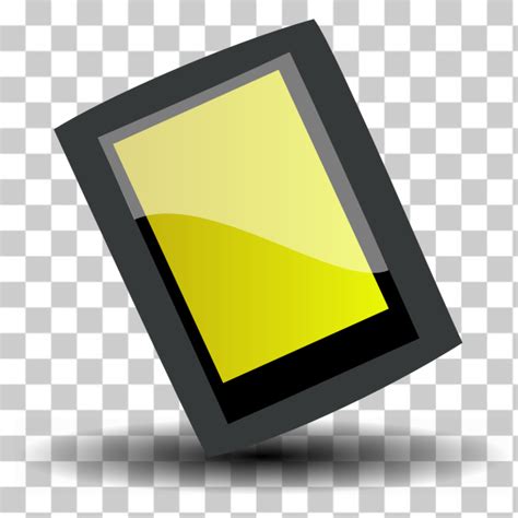 Free Svg Vector Image Of Glossy Tilted Black Pda Device Nohatcc